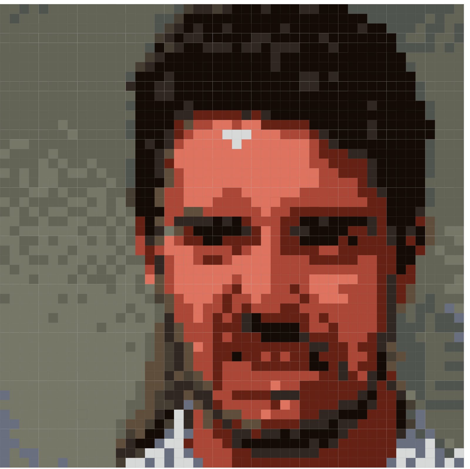 Symbols And Distribution: pixel faces