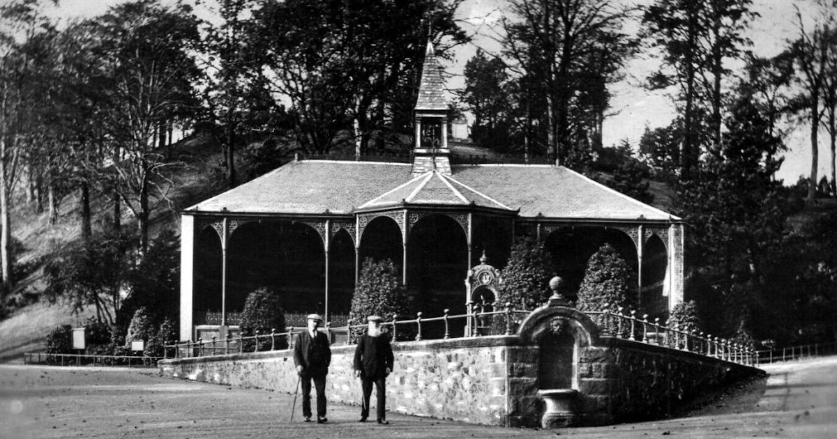 Tour Scotland: Old Photograph Bandstand Balgay Park Dundee Scotland