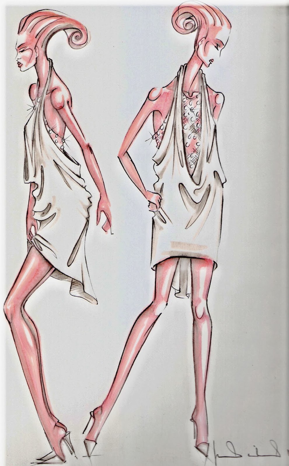 JOHN MIRANDA - Fashion Designer, N.Y.: IL MIO FIGURINO DI MODA...