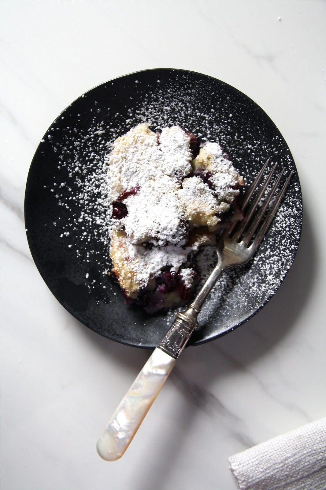salted sugared spiced™: Black and Blue (berry) Clafoutis