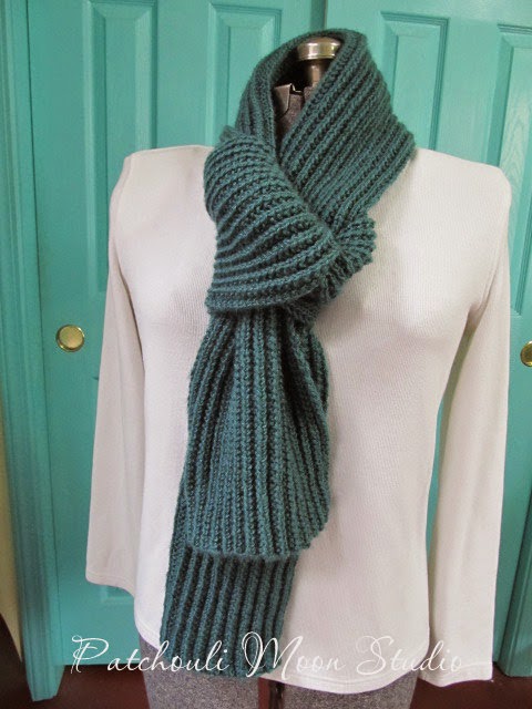 Patchouli Moon Studio: Mistake Rib Knit Scarf