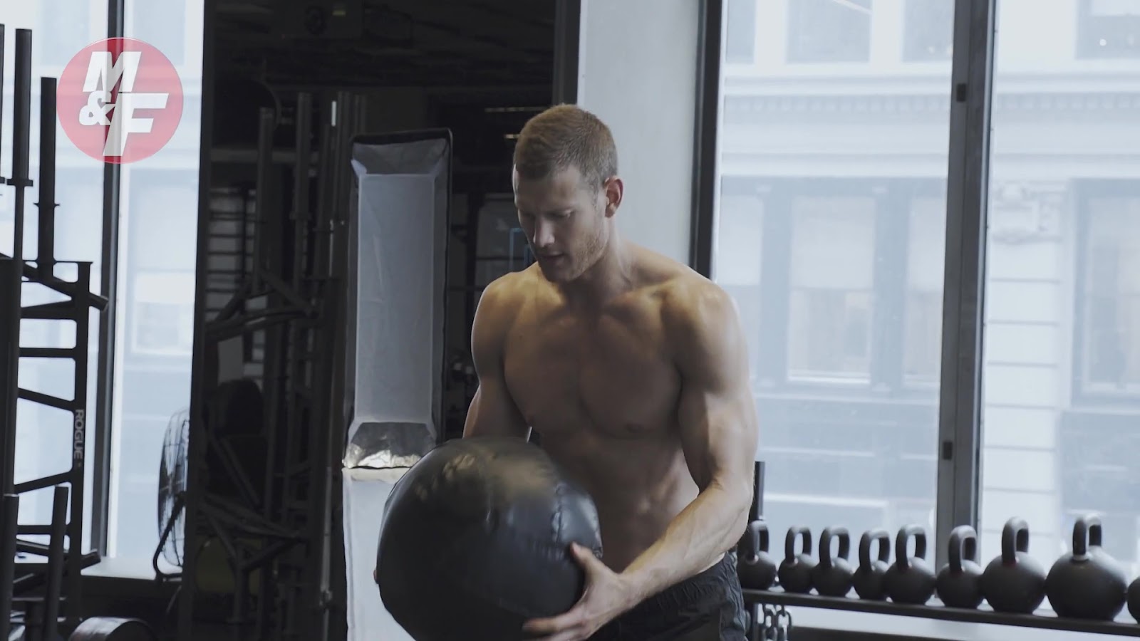 ausCAPS: Tom Hopper shirtless in Muscle & Fitness photoshoot