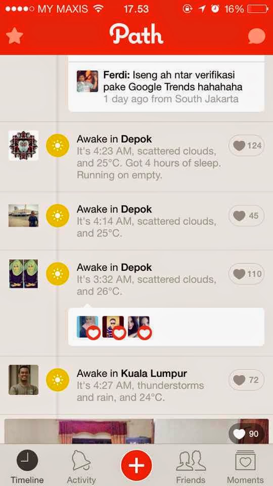 PATH : Social Media with People Nearby ~ Mobile Apps Review