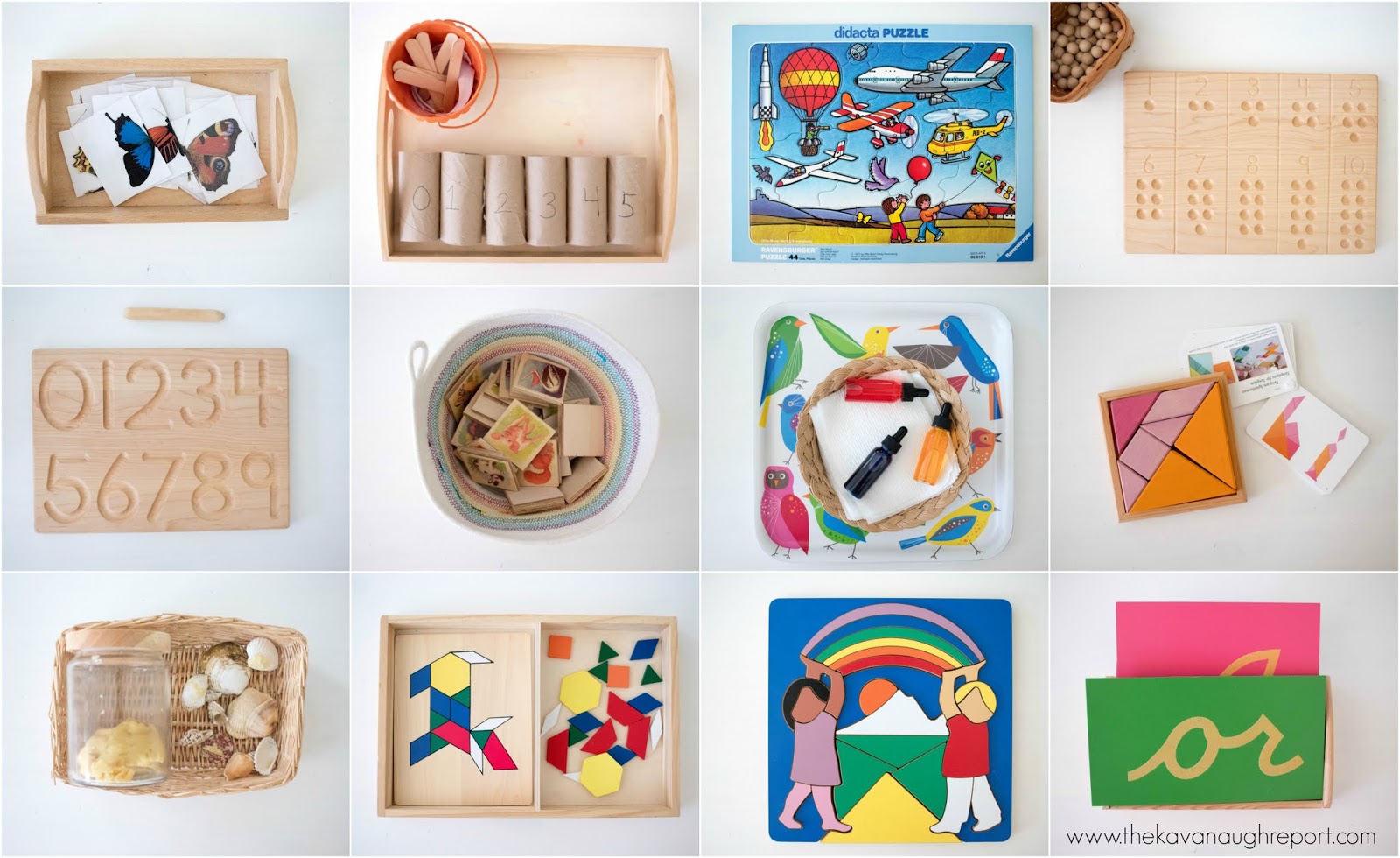A Few Montessori Materials for the Summer at 4