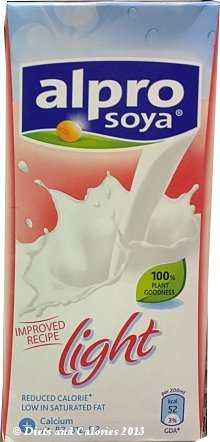 Diets and Calories: Alpro Soya Milk Light - Improved Recipe
