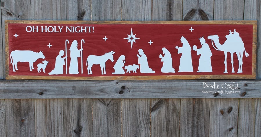 Oh Holy Night Christmas Nativity Sign!