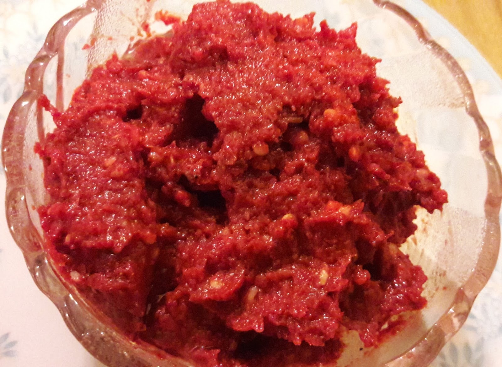 Ranjaka / Ripe Red Chilli Chutney