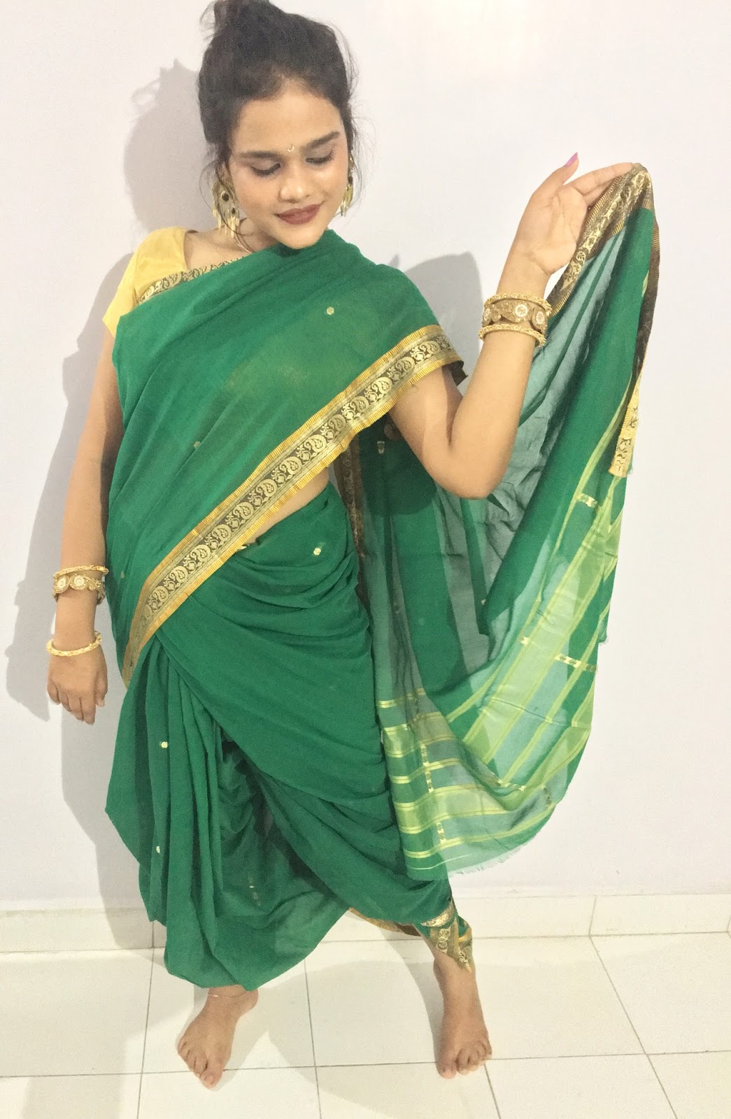 Girlishringar: Lavani Dance Saree styling