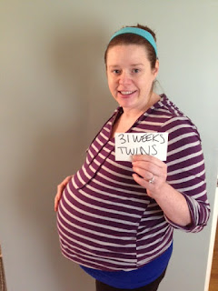 Twin Parenting: 31 week twin belly