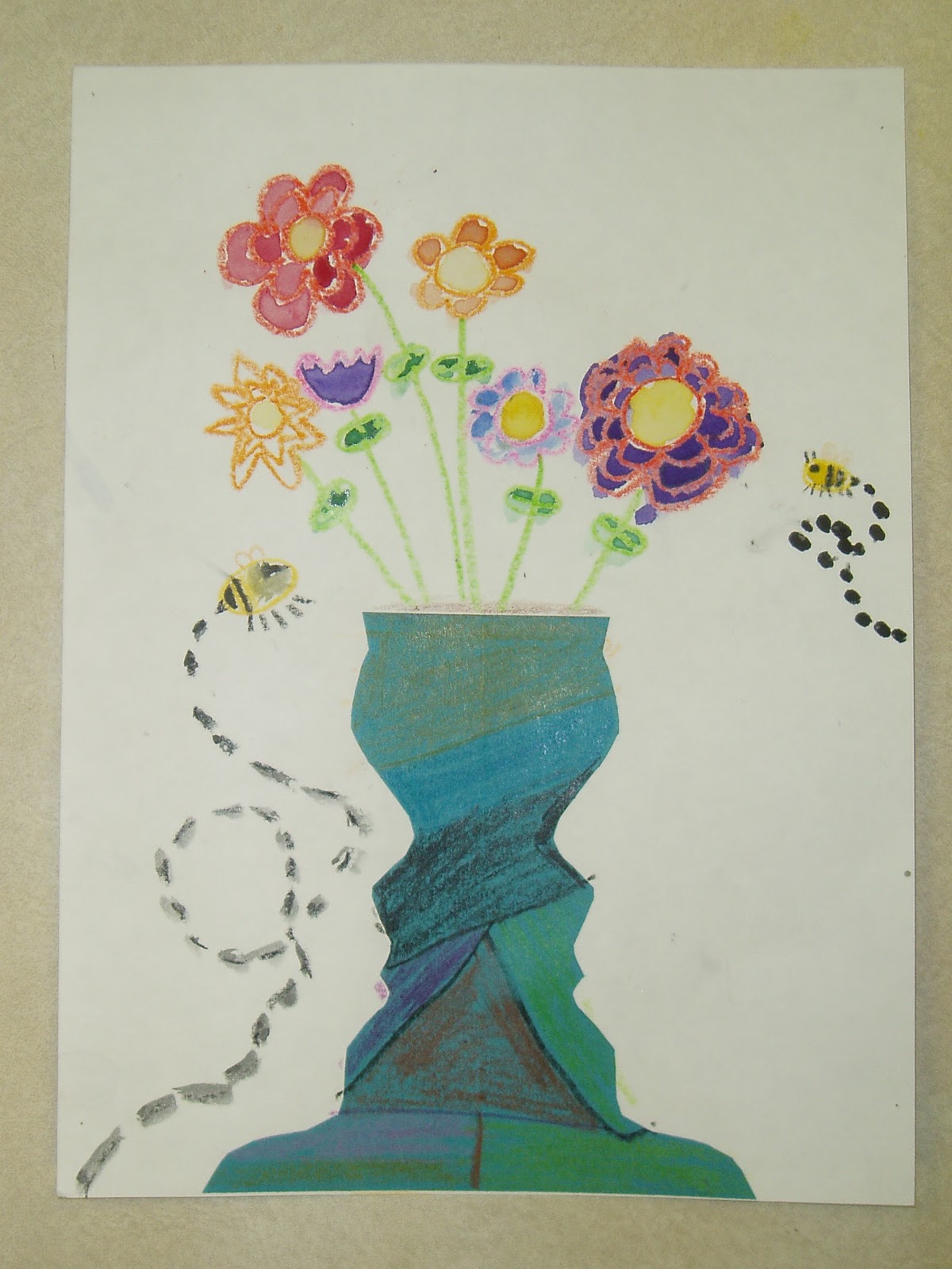 Miss Young's Art Room: 3rd Grade Negative Space Face Vases