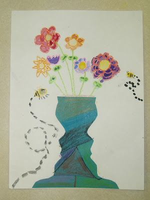 Miss Young's Art Room: 3rd Grade Negative Space Face Vases