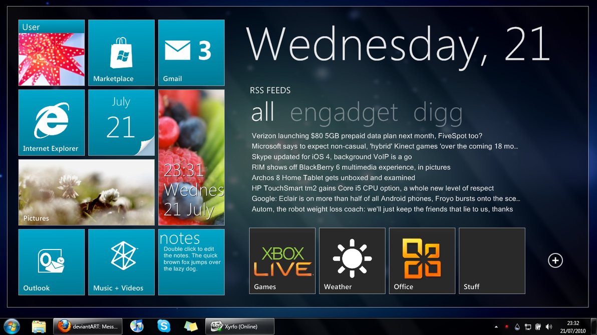 THE MODEST BLOG: RAINMETER