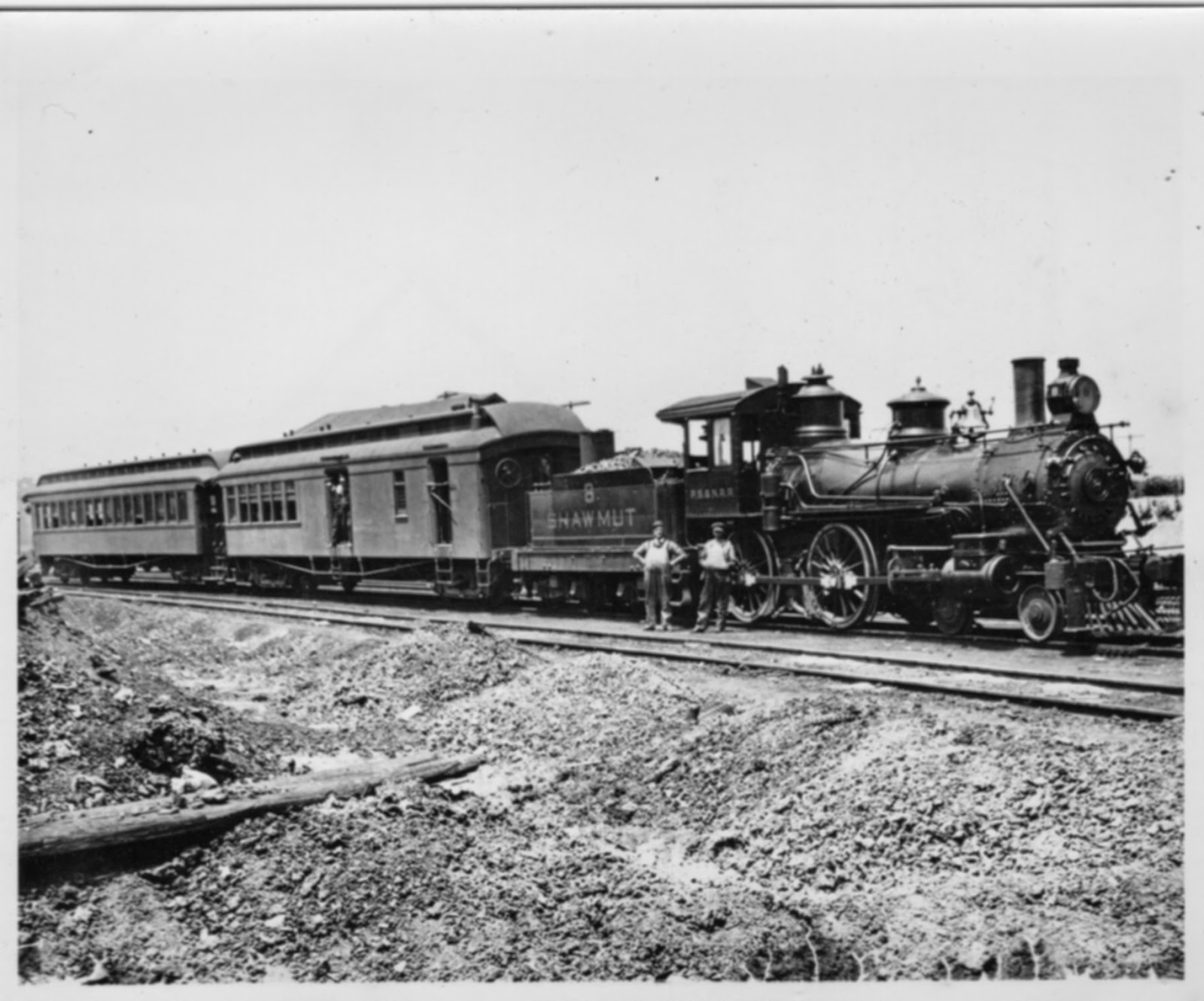 Vintage Railroad Pictures: Pittsburg, Shawmut & Northern Passenger Train