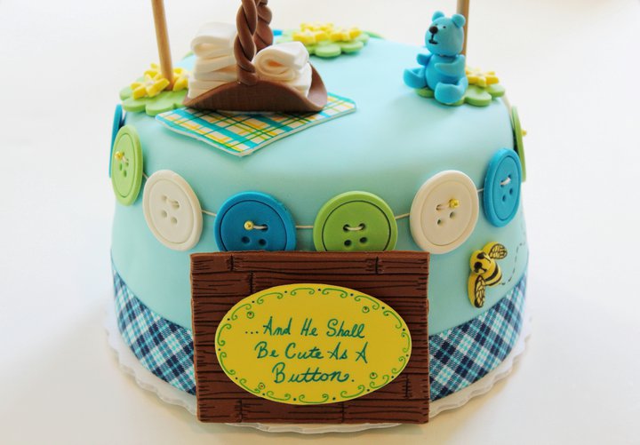 MAN BAKES CAKE: Cute As A Button.