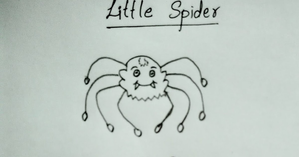 Learn Drawing Easily: How To Draw Little Spider for kids