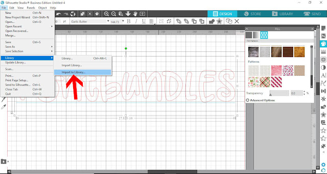 Filling text with digital patterns and papers in Silhouette Studio ...
