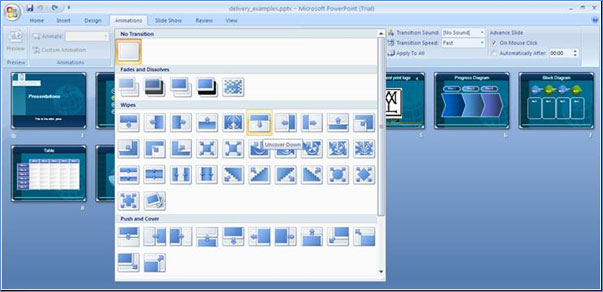 Tecnología Informática: TRANSICIONES Y ANIMACIONES