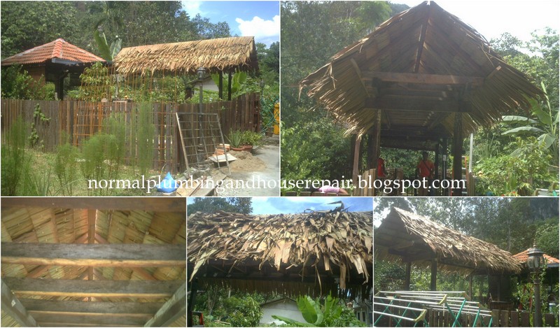 NORMAL PLUMBING: MEMBINA DAN MEMASANG BUMBUNG ATAP RUMBIA DI LALUAN ...