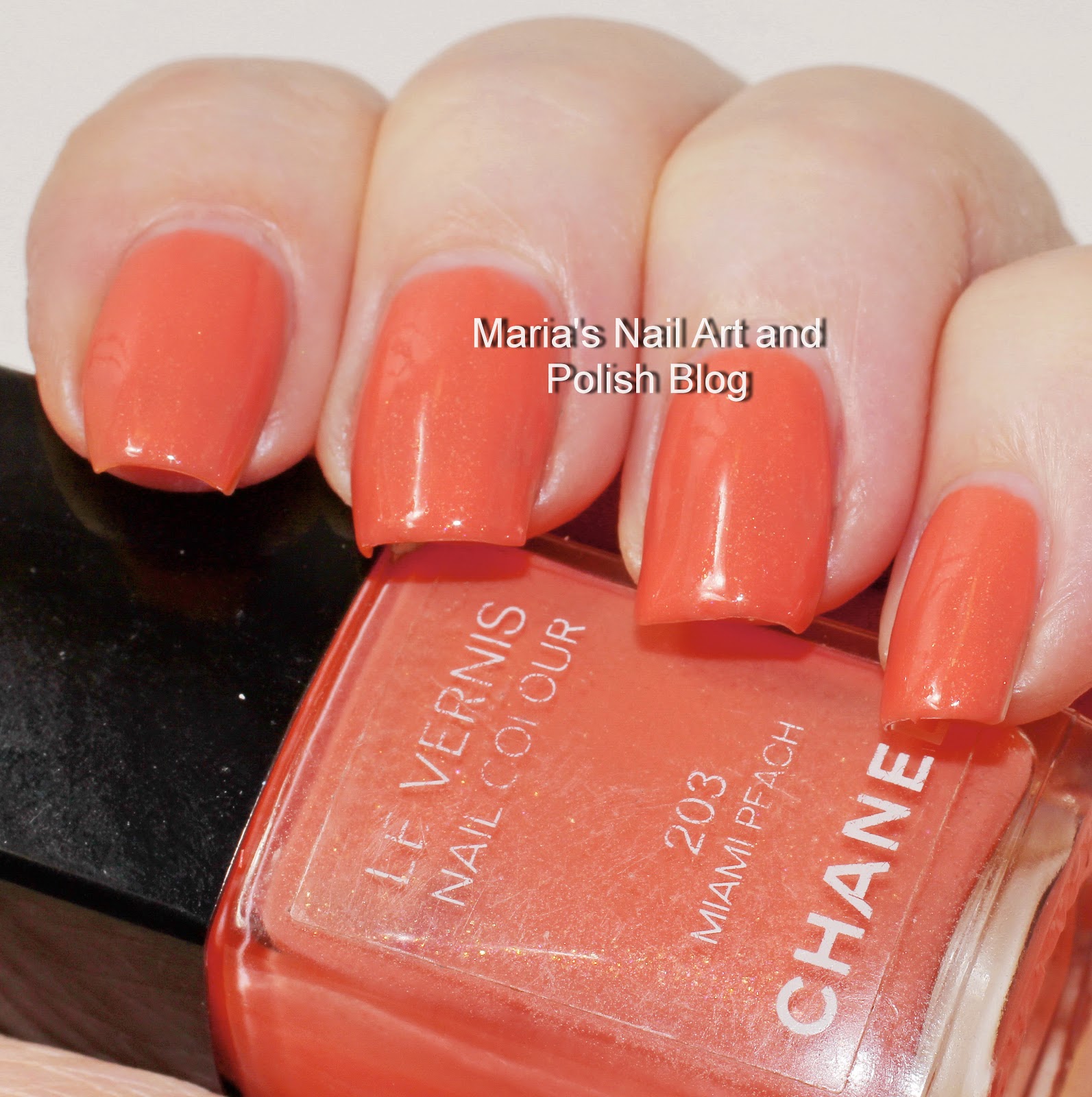 Marias Nail Art and Polish Blog: Chanel Miami Peach 203, 2005 swatches ...