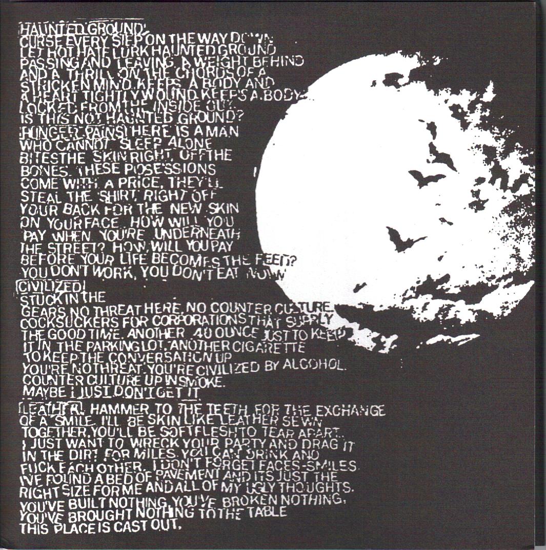 LYRIC SHEETZ: Cult Ritual 2nd S/T 7" EP