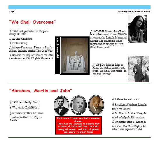 "Someday We Will All Be Free" - Music Inspired By Historical Events ...