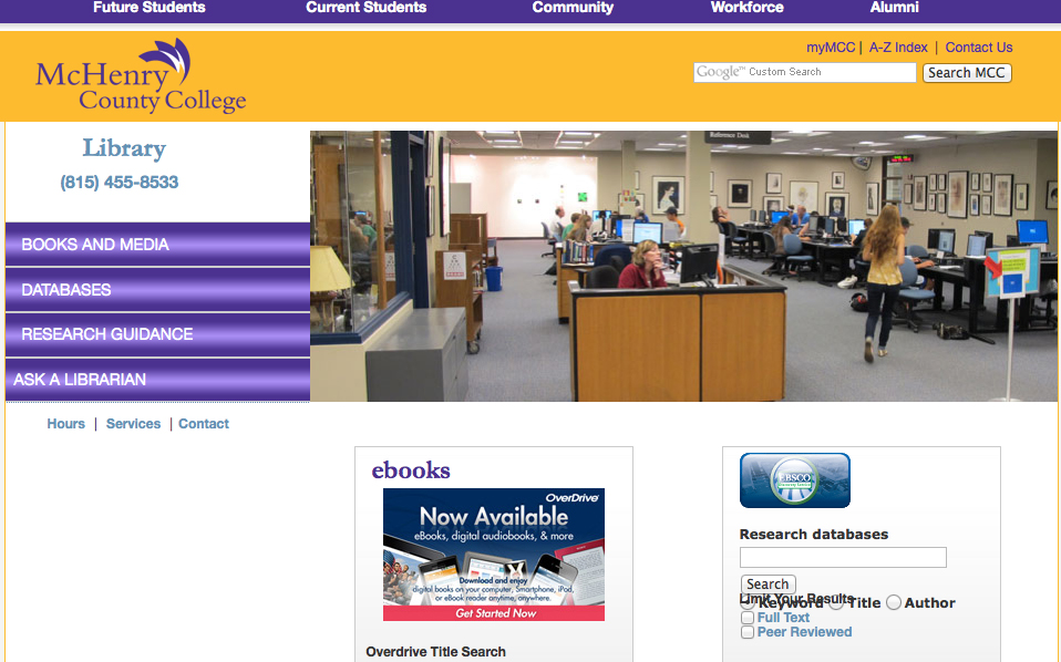 Five Minutes of Faculty Development: A New Look for the MCC Library!