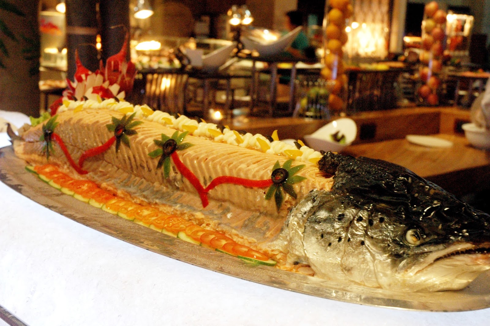 DUDE FOR FOOD: Salmon 100 Ways and More: Salmon Nights at Diamond Hotel ...