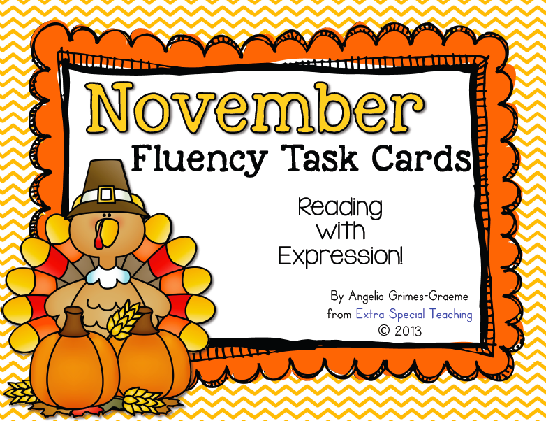 The Spanglish Classroom: November Fluency Task Cards in Español
