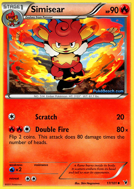 Simisear -- Noble Victories Pokemon Card Review | PrimetimePokemon's Blog