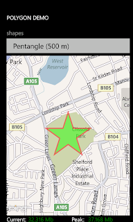 Drawing shapes on top of Bing Maps in a WP7 app