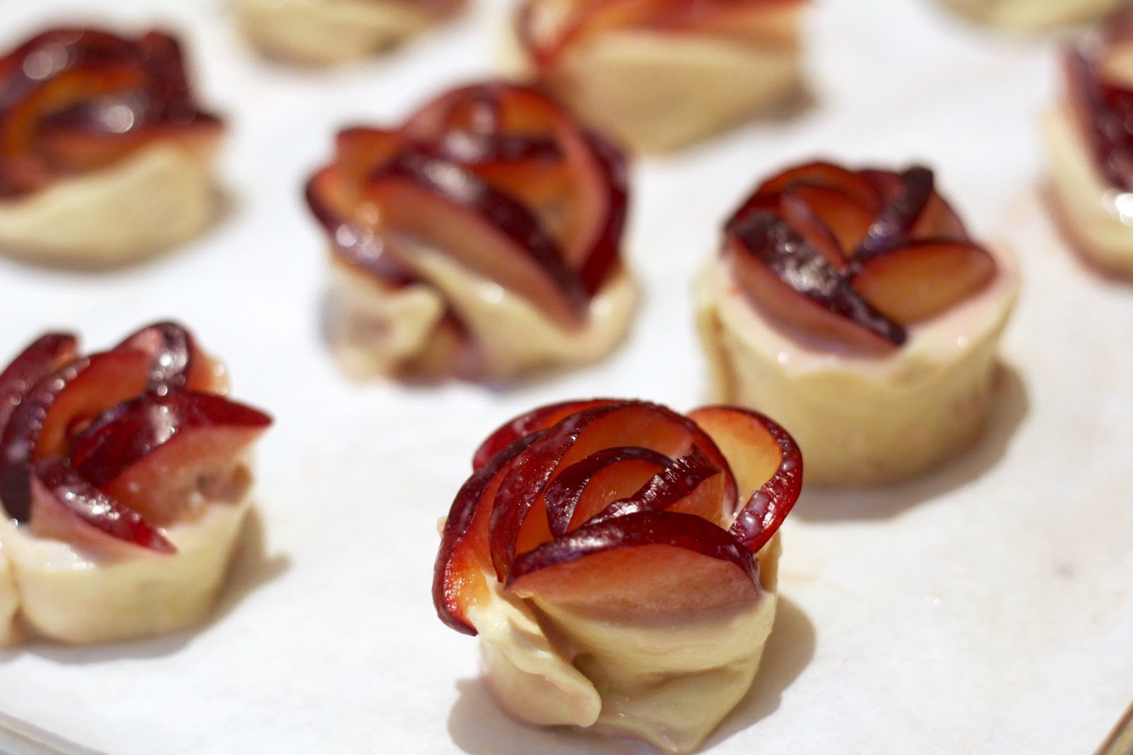 Plum Roses Marzipan Pastries – Diary of a Mad Hausfrau