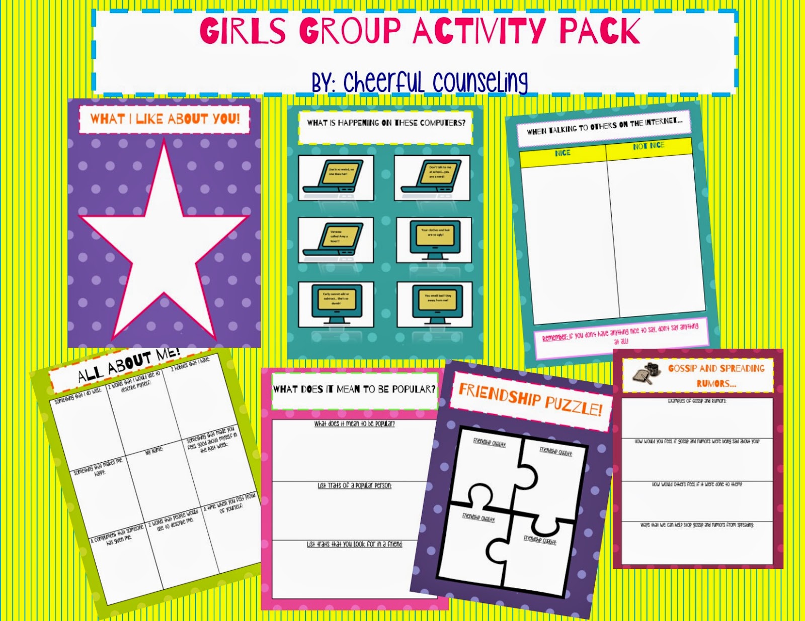 Cheerful Counseling : Girls Group Resources