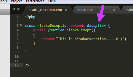 Dimensi TutupBotol: Create Custom Exception in PHP