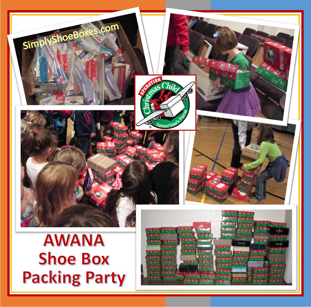 Simply Shoeboxes: Operation Christmas Child Shoebox Packing Party Memories