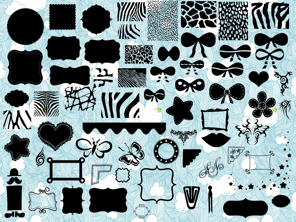 Mi cute blog: Formas personalizadas para Photoshop