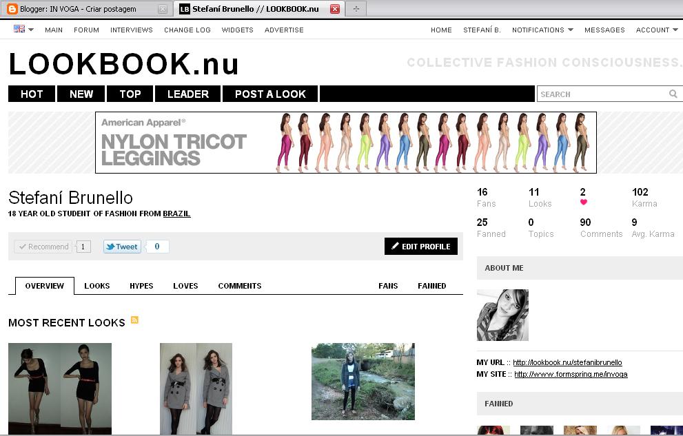 IN VOGA: Lookbook, Fashiolista e Looklet