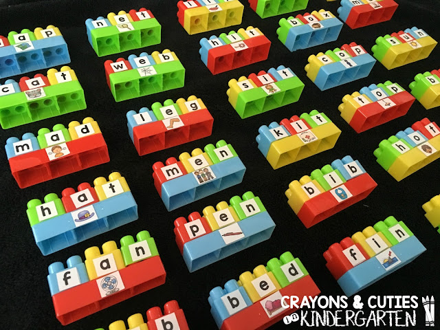 Crayons & Cuties In Kindergarten: Time to Build CVC Words!