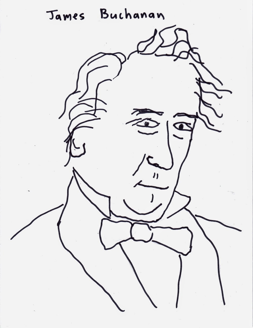 Coloring American Buchanan Presidents Book James Colony Independence ...