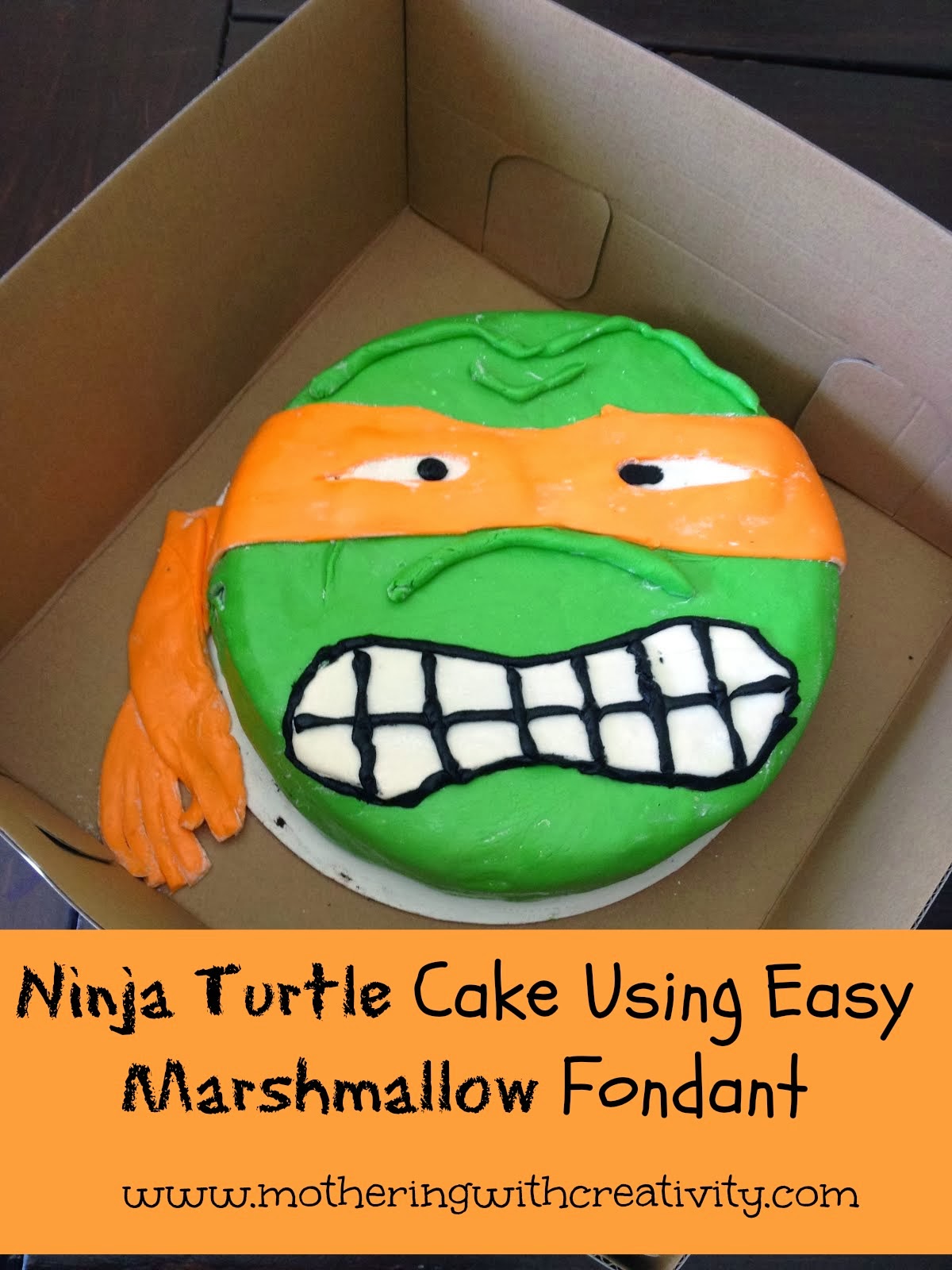 Mothering With Creativity Ninja Turtle Cake Mothering With Creativity Ninja Turtle Cake