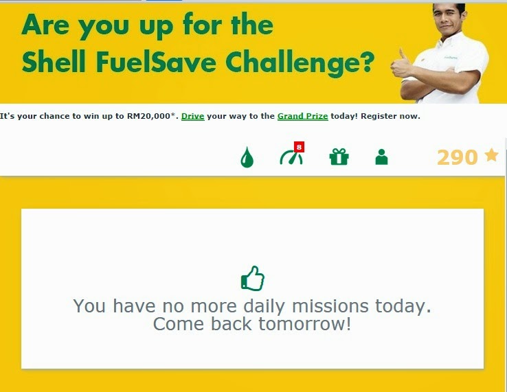CikLilyPutih The Lifestyle Blogger: Wah SHELL FuelSave Challenge 2014 ...