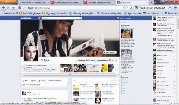 unosa: Tampilan Terbaru Profile FB