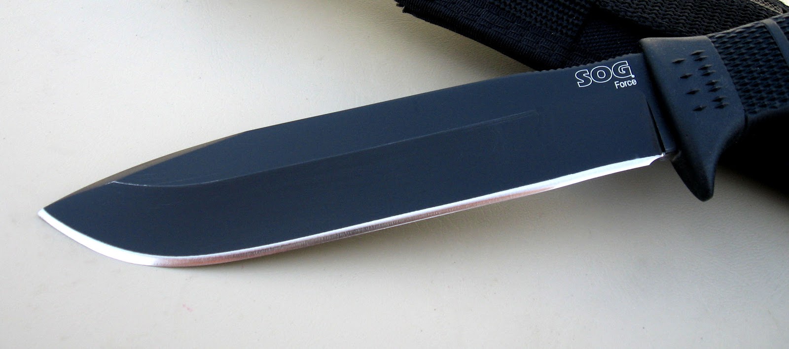 Rocky Mountain Bushcraft: SOG Force Survival Knife with Custom Convexed ...