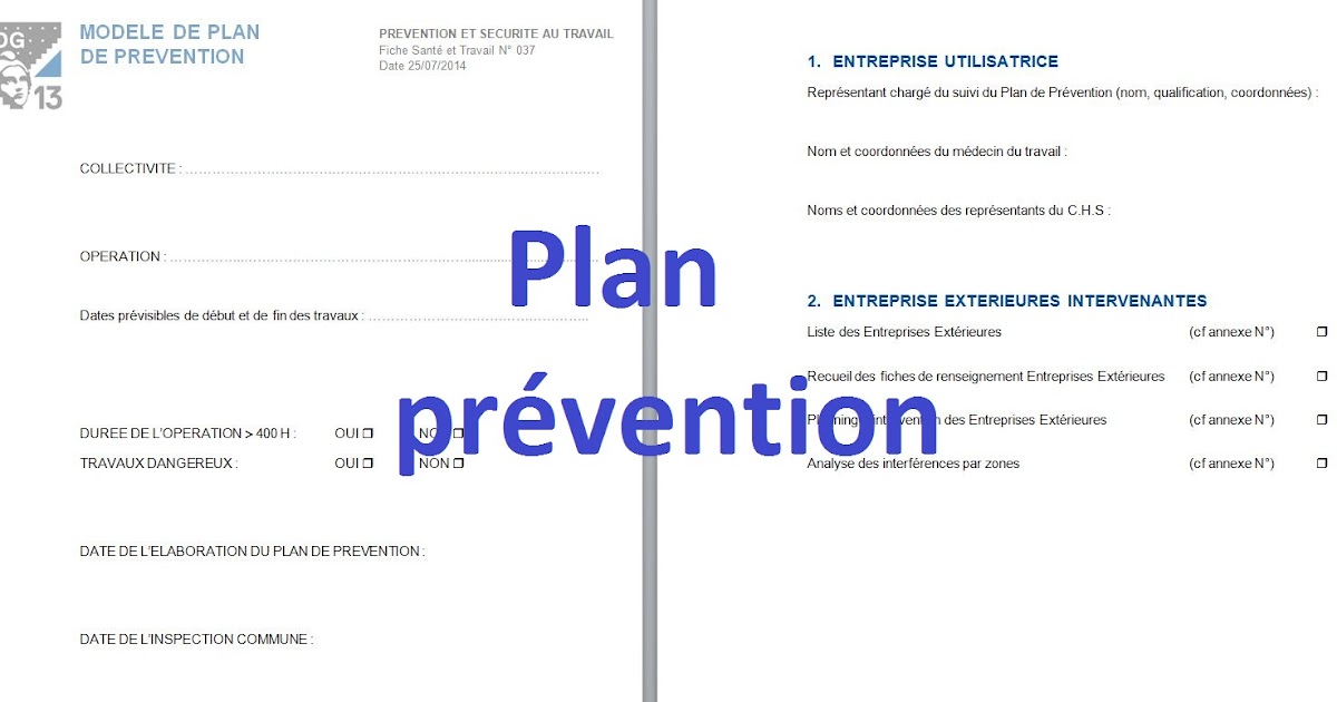 Exemple De Plan De Prévention Word Guide Pratique - RH Sécurité et Bien-être au Travail. - Etudiante