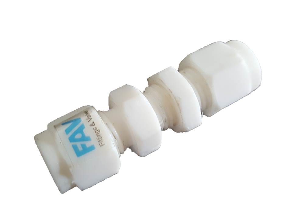 PTFE Fittings: PTFE Bulkhead Connector
