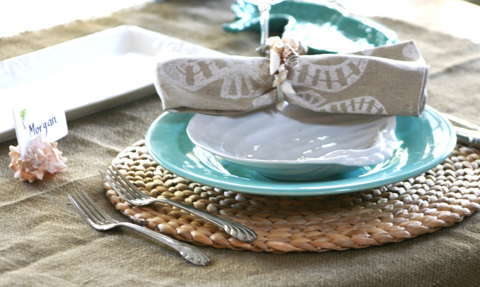 ciao! newport beach: beachy tablescape