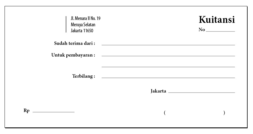 Adobe In Design : Cara Membuat Kwitansi