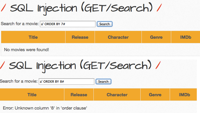 Adventures In Infosec Bwapp Basic Sql Injection Part 1