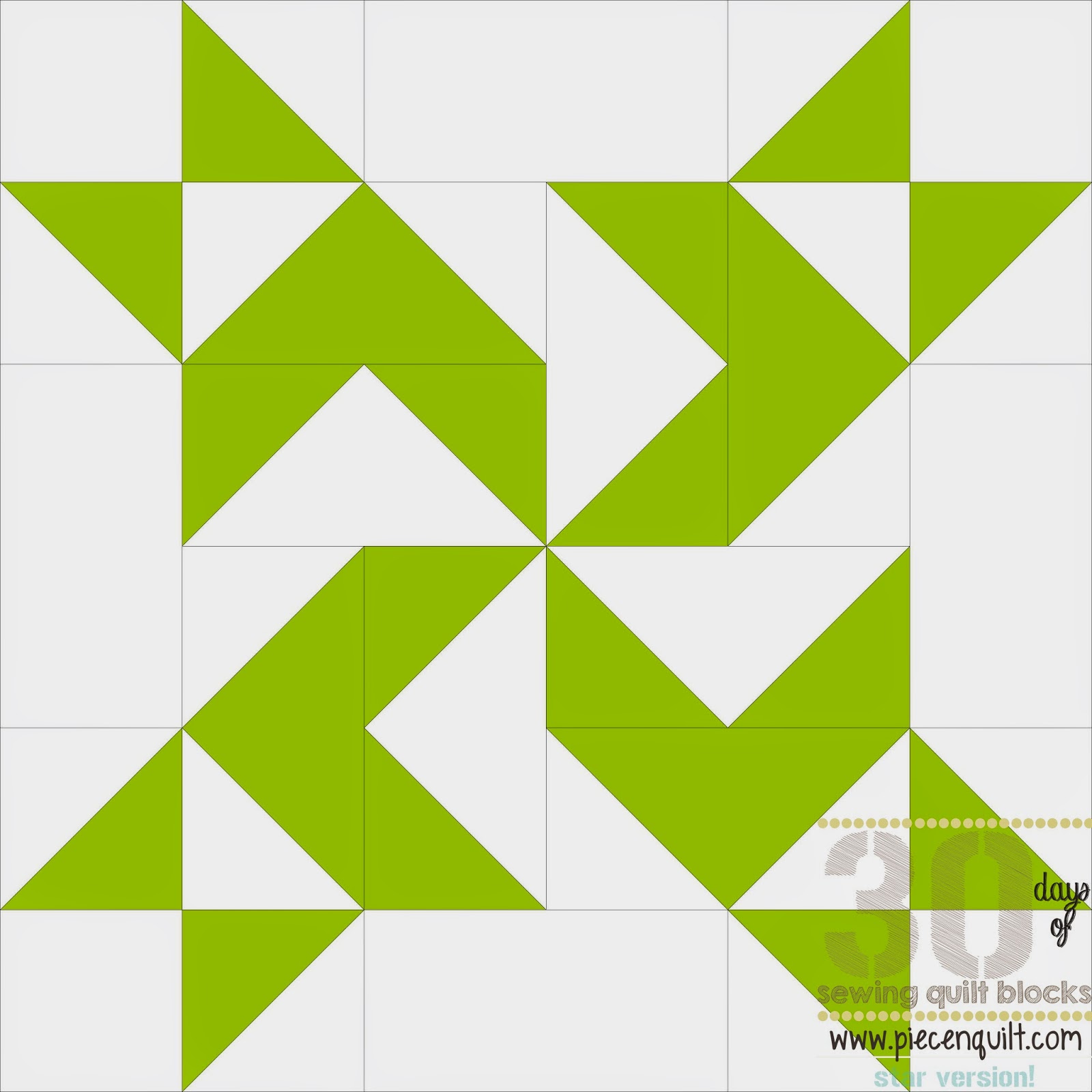 Piece N Quilt: How to: Rolling Pinwheel Star Quilt Block - 30 Days of ...