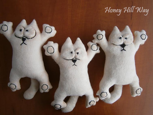 Honey Hill Way: Simon's cat stuffed toys