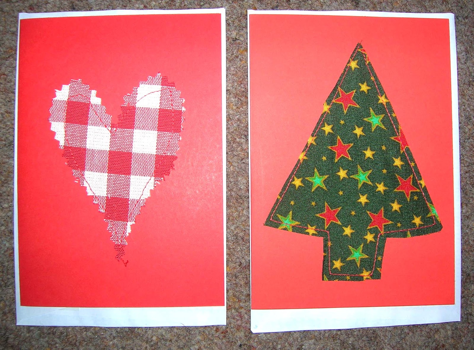 Sew Ruthie Style: Machine stitched Christmas Cards